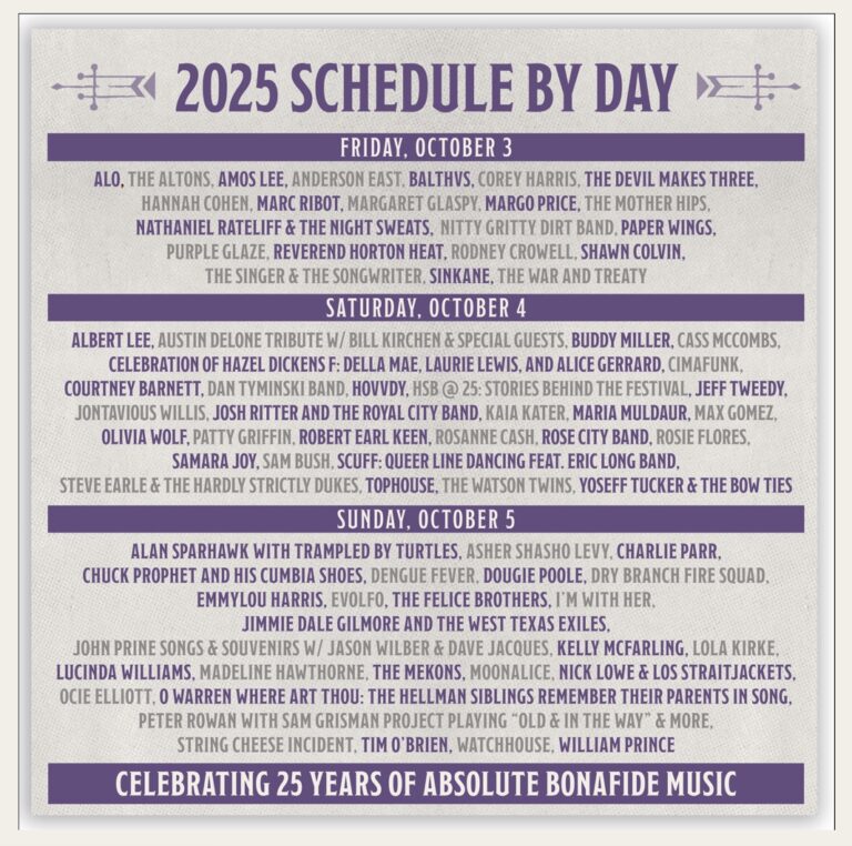 Emmylou Harris, Margo Price, Among Hardly Strictly Bluegrass 2025 ...